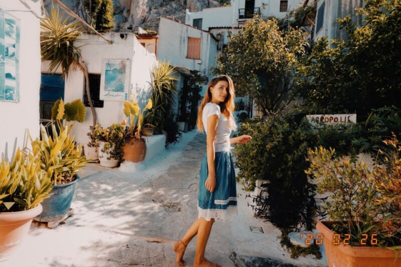 Athens: Professional Photoshoot at Anafiotika Village | Power Traveller