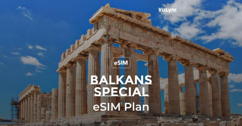 Balkans Region Travel Esim | High Speed Mobile Data Plan | Power Traveller