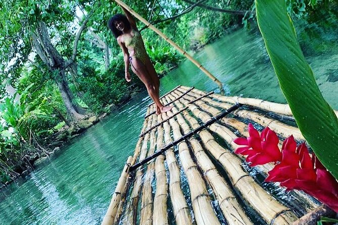 Blue Hole, Secret Falls and Bamboo Rafting Private Tour | Power Traveller