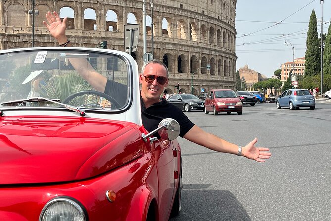 Exclusive FIAT 500 CABRIOLET Self Drive Tour in Rome | Power Traveller