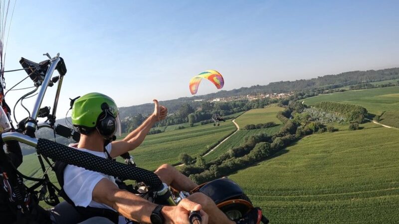 From Lisbon: Motorised Paragliding Tandem Flight | Power Traveller