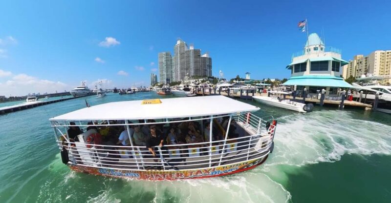 Miami-Beach & Miami Skyline Hop-On & Hop Off Boat Cruise | Power Traveller
