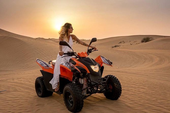 Morning Desert Safari With Quad Bike, Camel Ride & Sandboarding | Power Traveller