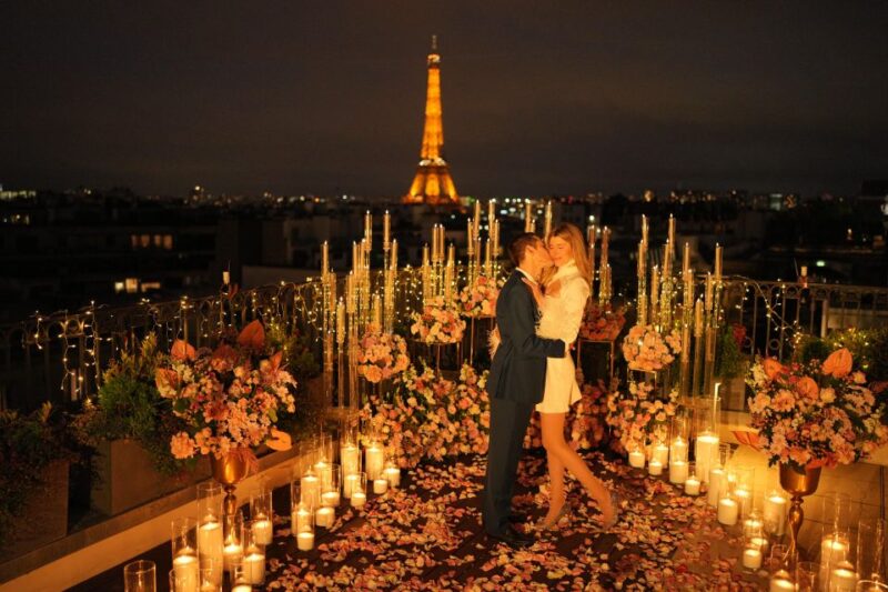 Romantic Proposal on an Eiffel View Palace Terrace | Power Traveller